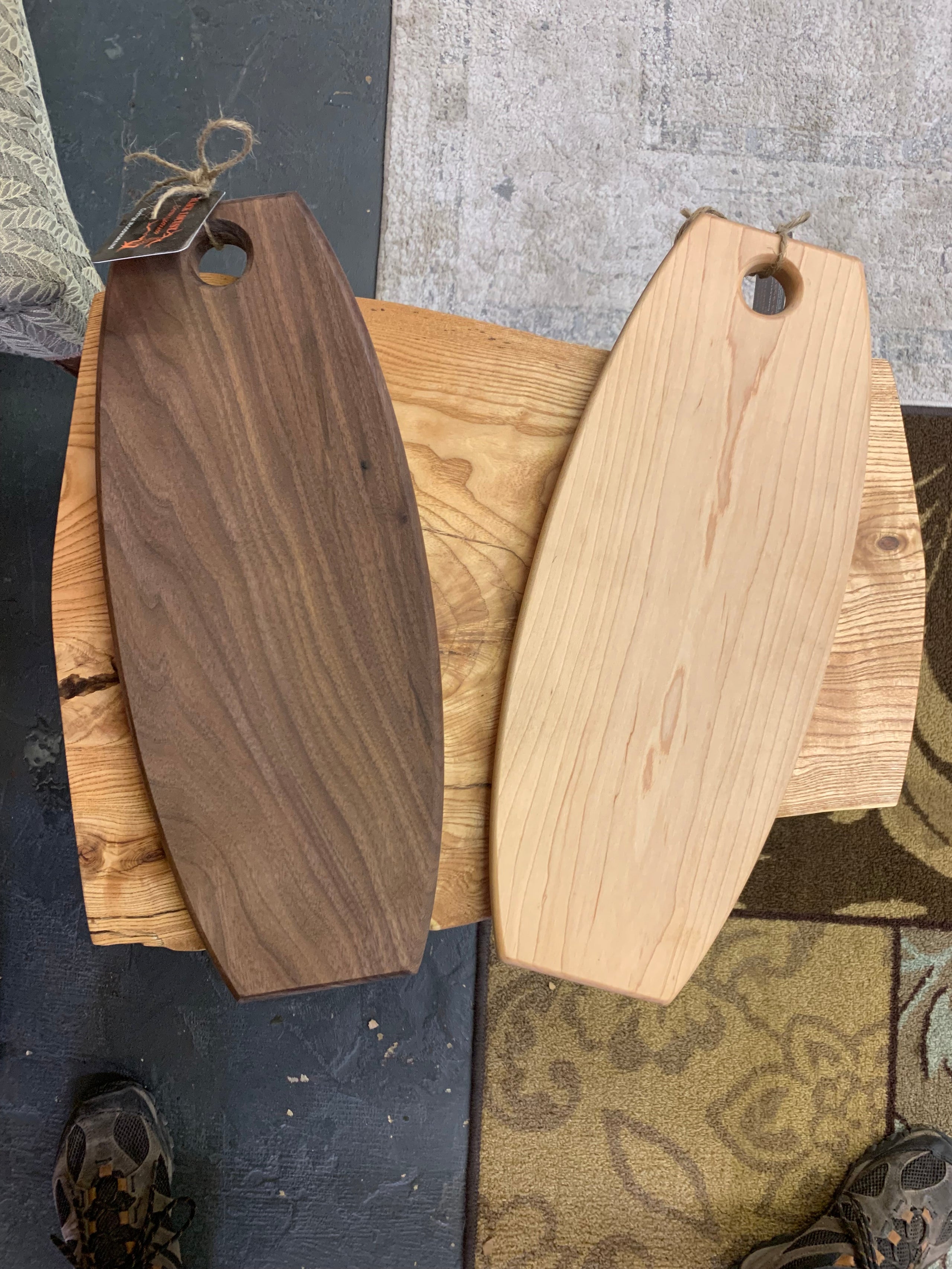 Surf Style Cutting Board - Mixed Wood | Black Locust Woodshop Ltd. Co.
